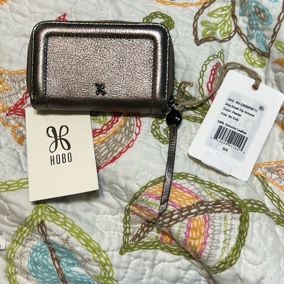 HOBO | Bags | Hobo Nila Small Zip Around Wallet Pewter 0 Genuine ...